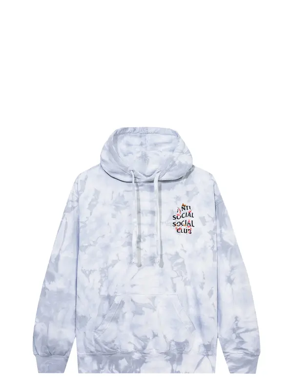 ANTI SOCIAL SOCIAL CLUB Kkoch Never Dies Tie Dye Hoodie - Grey