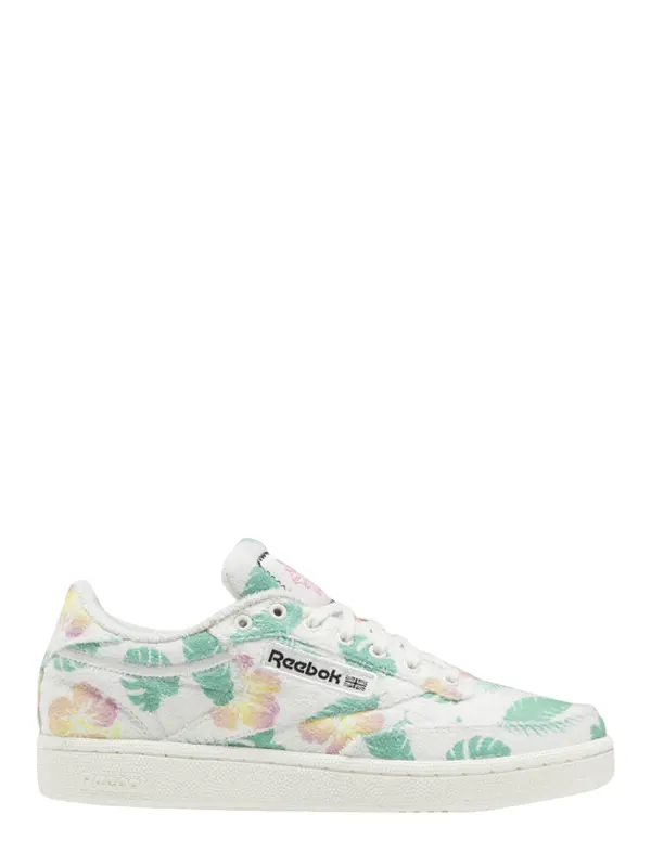 REEBOK Club C 85 Beach Floral Print Sneakers - White