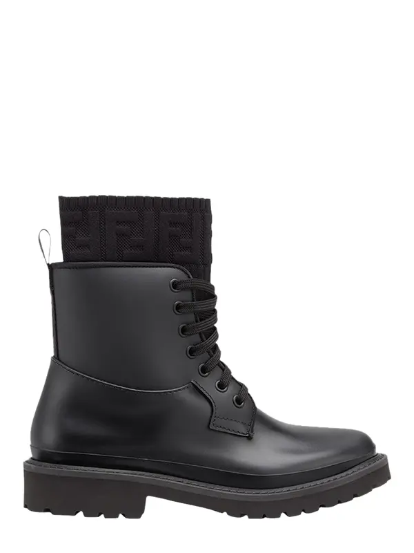 Fendi Rockoko Biker Boot - Black