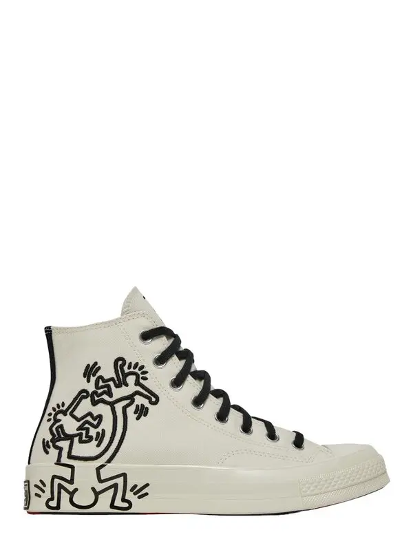 CONVERSE Keith Haring X Chuck 70 High Top Sneakers - Cream