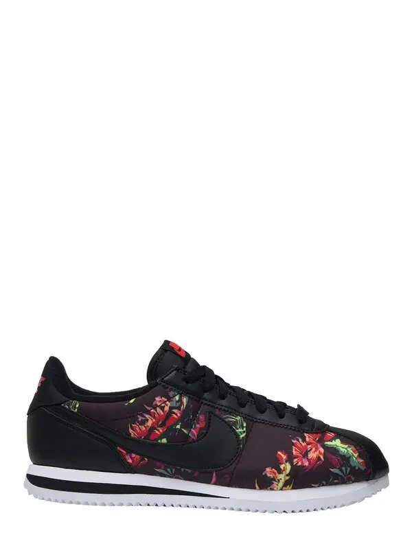 Nike Cortez Basic Floral Sneakers - Black