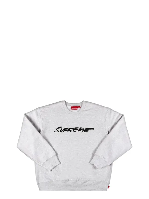 Supreme Futura Logo Crewneck - Grey