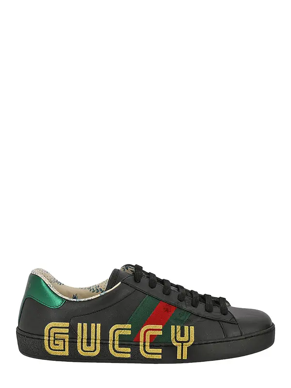 Gucci New Ace 'guccy' Sneakers - Black
