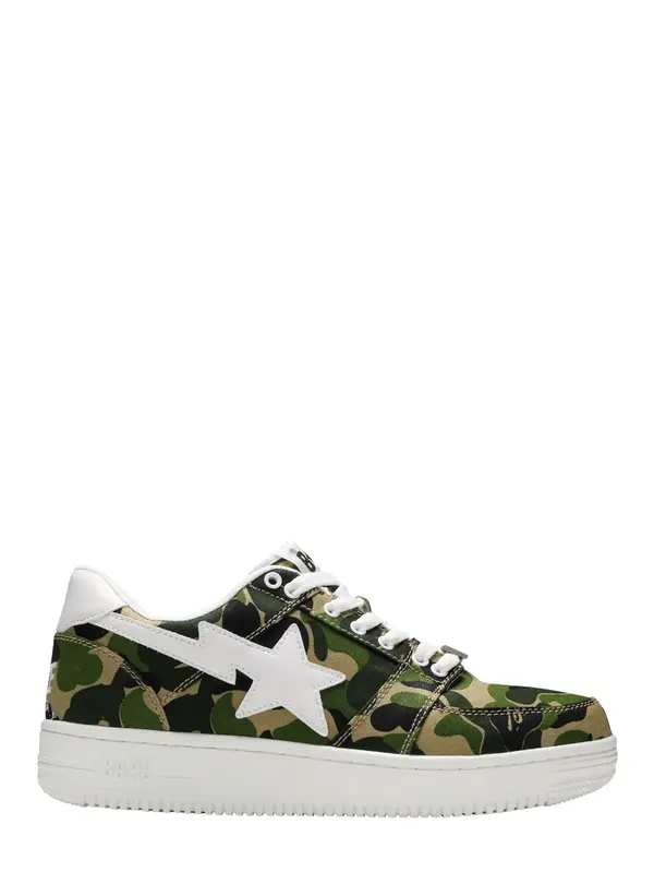 BAPE Bapesta Low 'abc Camo' Sneakers - Green