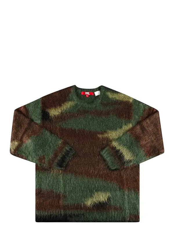 Supreme X Junya Watanabe X Comme Des Garçons Brushed Camo Sweater - Green