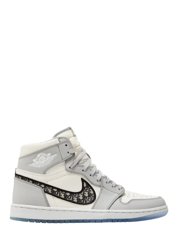 JORDAN Dior X 1 High Sneakers - Grey