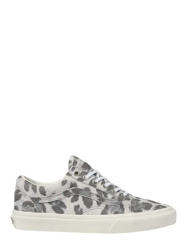 VANS Old Skool Hairy Suede Leopard Sneakers - Grey