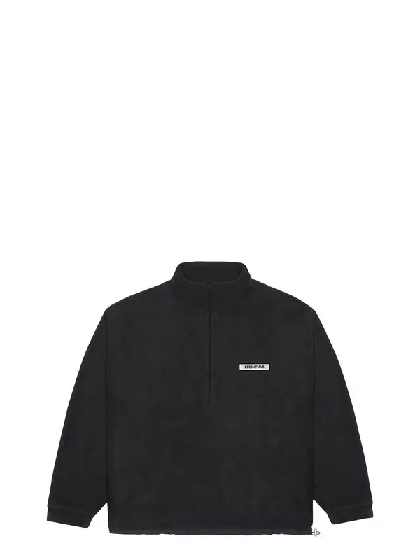 Fear Of God Polar Fleece Half-zip Pullover - Black