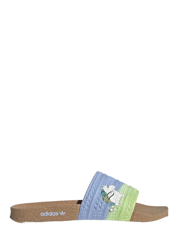 Adidas Moomin X Adilette Cork Slides - Blue