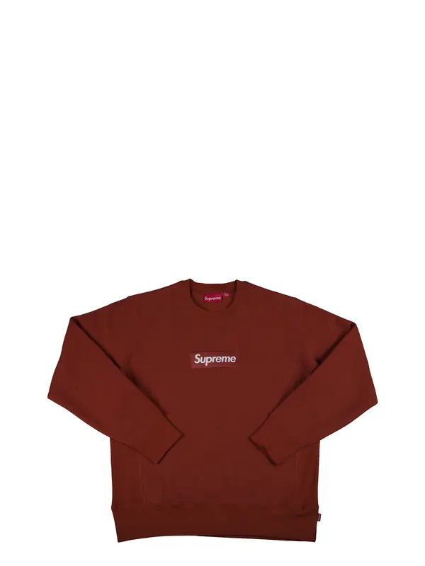 Supreme Box Logo Crewneck Sweatshirt - Orange