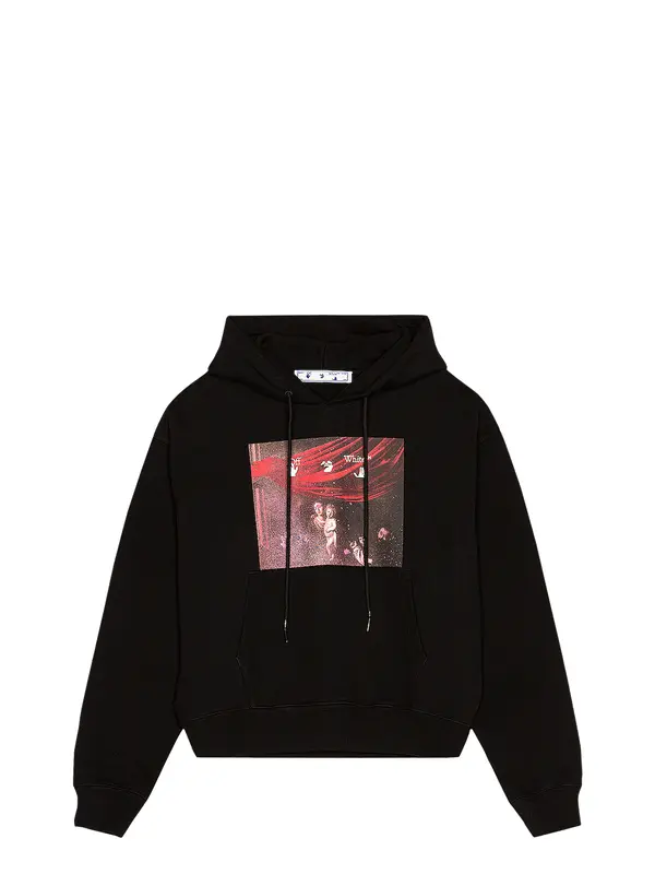 Off-White Sprayed Caravaggio Over Hoodie - Black
