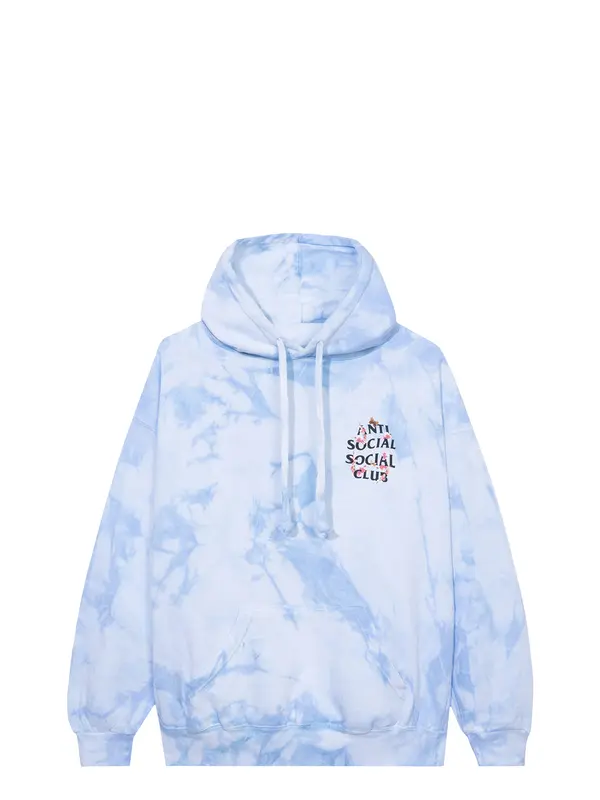 ANTI SOCIAL SOCIAL CLUB Kkoch Never Dies Tie Dye Hoodie - Blue
