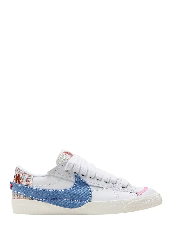 Nike Blazer Low '77 Jumbo Denim Swoosh - White