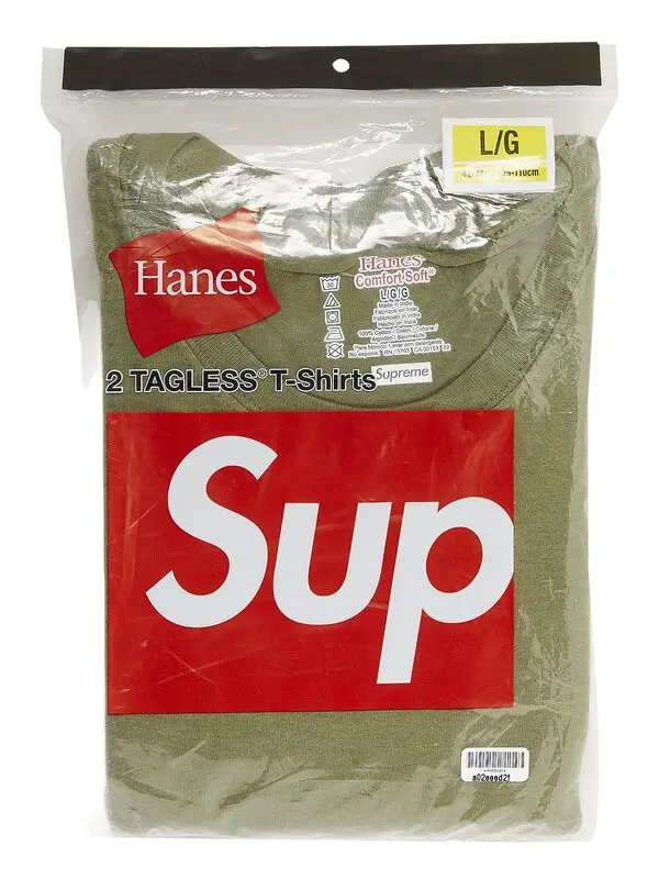 Supreme X Hanes Tagless Tees - Green