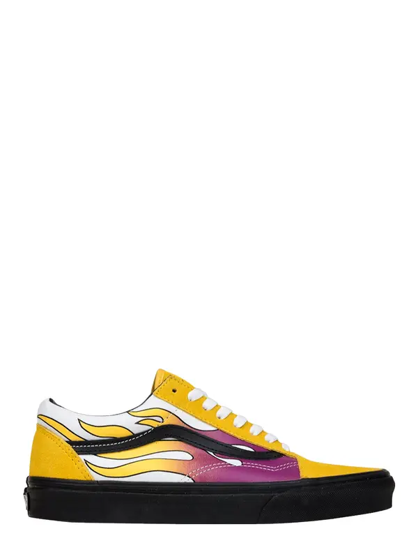 VANS Old Skool 'flames' Sneakers - Yellow