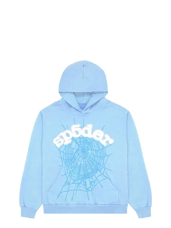 SP5DER Web Print Hoodie - Blue