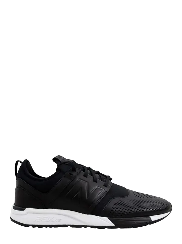 NEW BALANCE 247 Leather Sneakers - Black