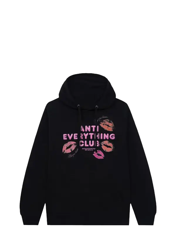 ANTI SOCIAL SOCIAL CLUB Anti Everything Club <3 Hoodie - Black