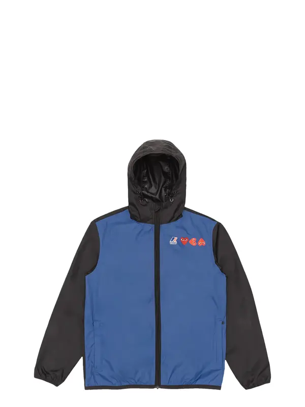 Play Comme Des Garcon K-way Hoodie Full Zip /black - Blue