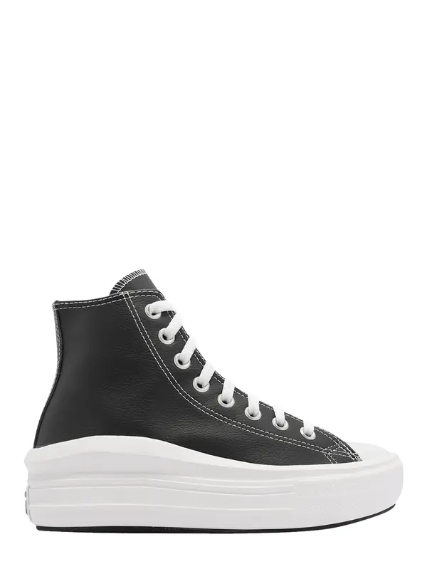 CONVERSE Chuck Taylor All Star Move Platform High Leather Sneakers - Black