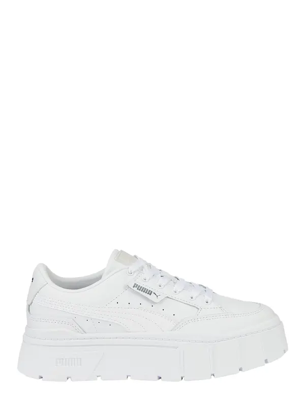 PUMA Mayze Stack Leather Sneakers - White