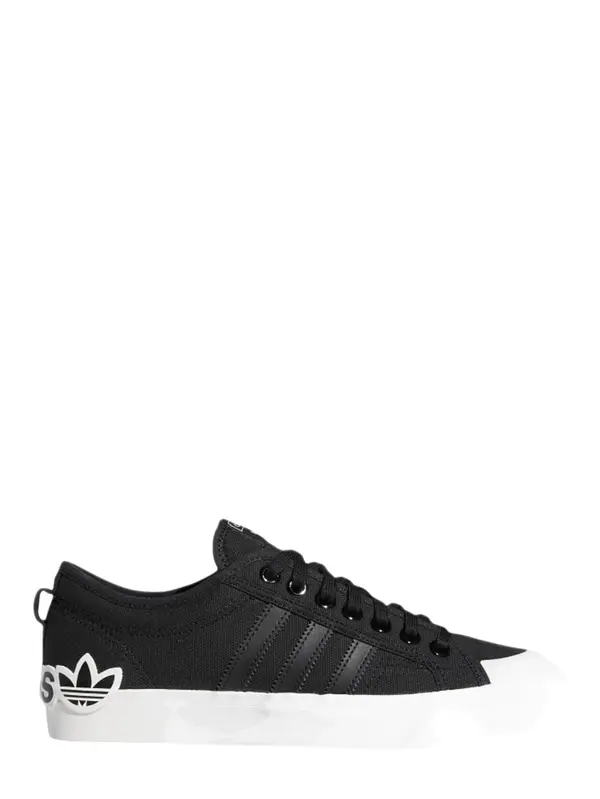 Adidas Nizza Oversize Heel Logo Sneakers - Black