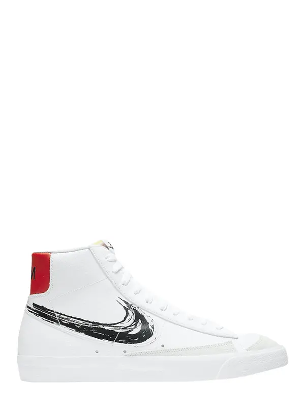 Nike Blazer Mid '77 Vintage 'brushstroke' High-top Sneakers - White