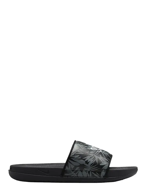 Nike Offcourt Tropical Leaf Print Slide - Black
