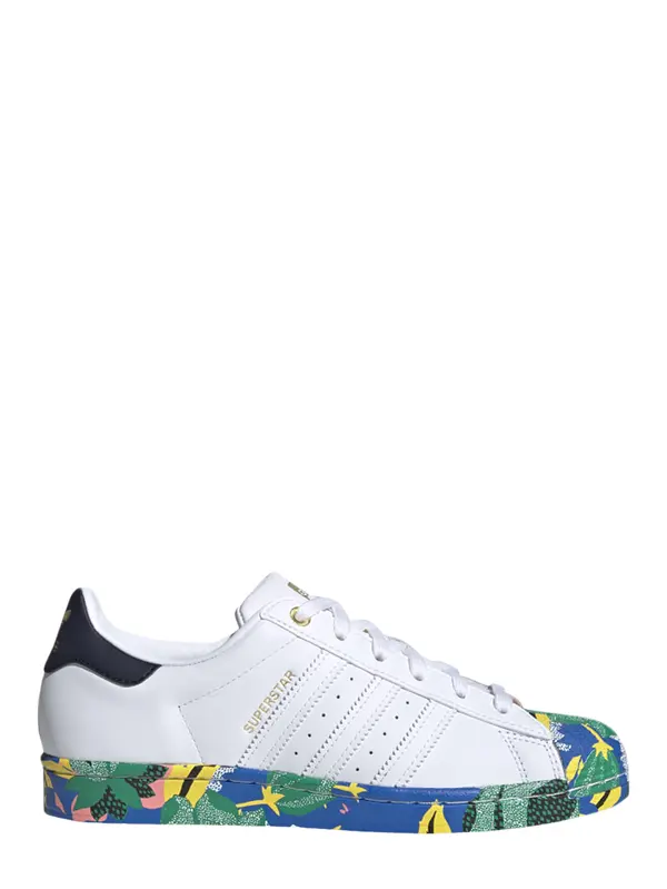 Adidas Her Studio London X Superstar Floral Print Sneakers - White