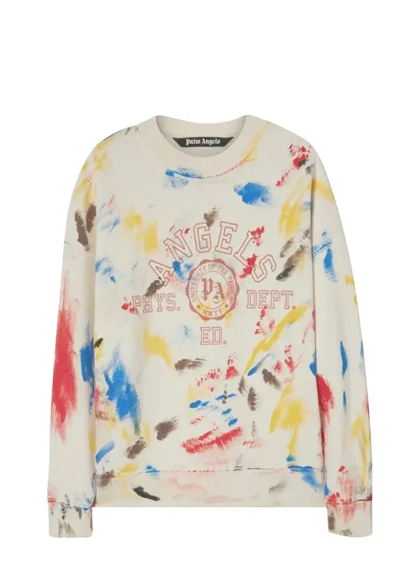 Palm Angels Painted College Crew - Multicolor