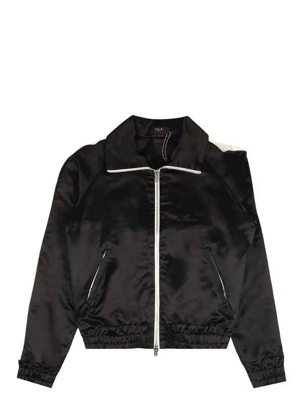 Amiri Satin Track Jacket - Black