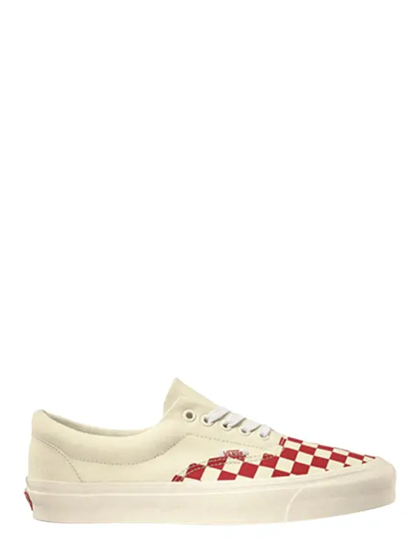 VANS Era Crft Podium Checkerboard Racing Sneakers - Red