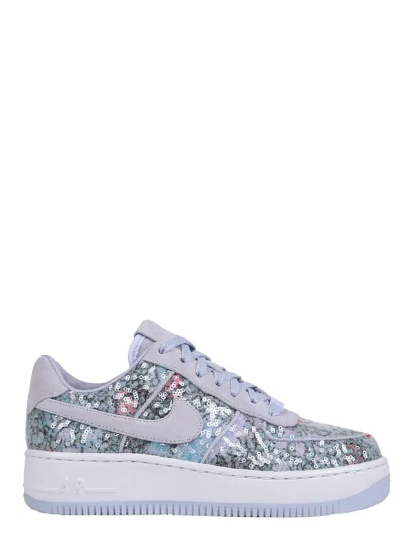 Nike Air Force 1 Upstep Low Sneakers - Silver