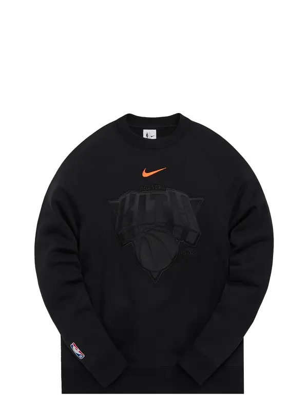 Kith Nike For New York Knicks Fleece Crewneck - Black