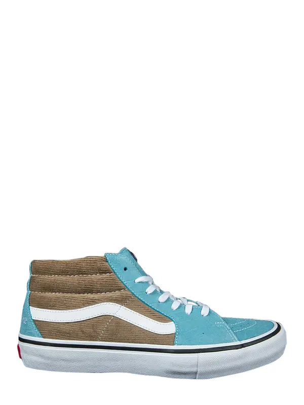 VANS Supreme X Sk8 Mid Pro 'corduroy Croc' Sneakers - Blue
