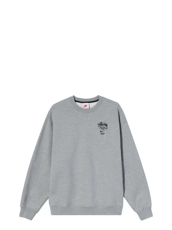 Nike X Stussy Nrg Zr Crew Fleece - Grey