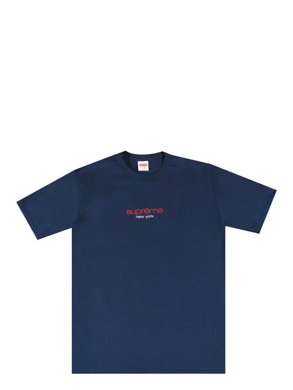 Supreme Classic Logo Tee 'navy - Blue
