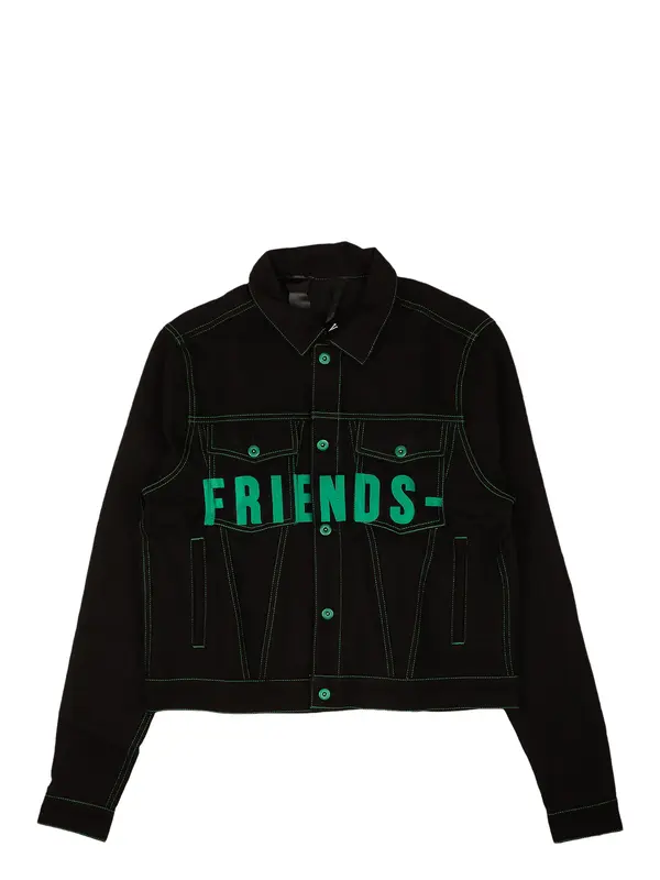 VLONE Friends Denim Jacket - Black