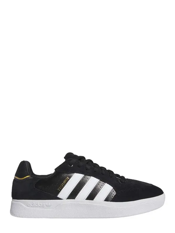 Adidas Tyshawn Low Gold Metallic Suede - Black