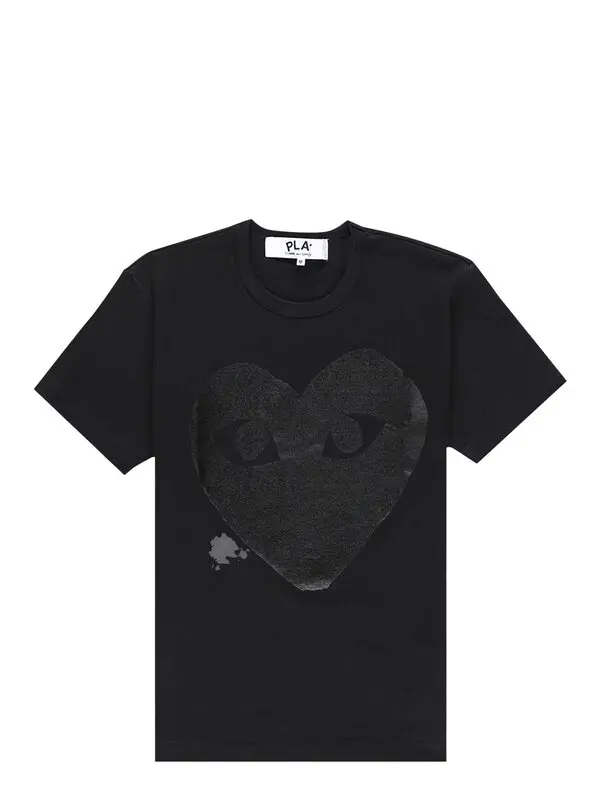 Play Comme Des Garcon Heart Logo T-shirt - Black