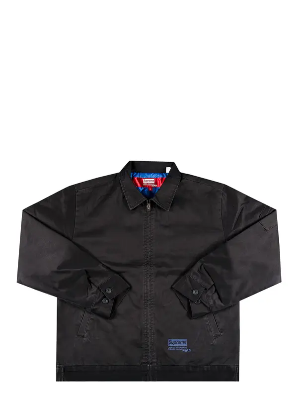 Supreme X Junya Watanabe X Comme Des Garçons Printed Work Jacket - Black