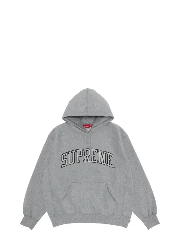 Supreme Glitter Arc Hooded Sweatshirt - Grey