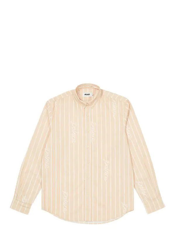 PALACE Hand Stripe Shirt - Tan