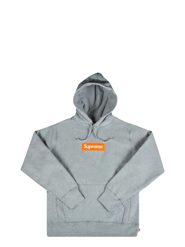 Supreme Box Logo Hooded Sweatshirt - Grey