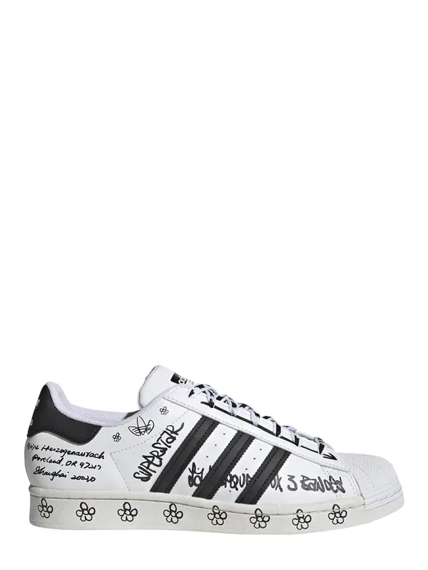 Adidas Superstar Graffiti Sneakers - White