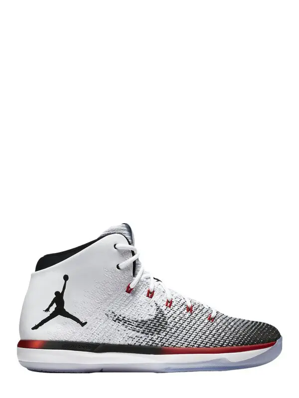 JORDAN 31 "black Toe" High Top Sneakers - White