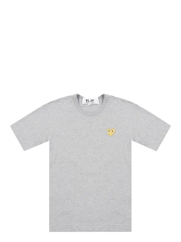 Play Comme Des Garcon Gold Heart T-shirt - Grey
