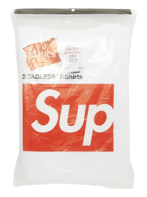 Supreme X Hanes Tagless Tees - White