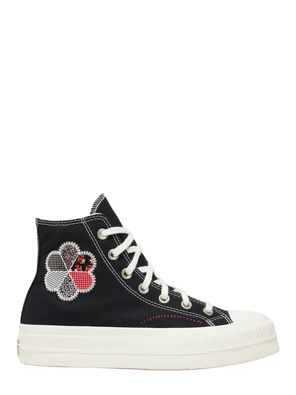 CONVERSE Chuck Taylor All Star Lift Platform High Crafted Patchwork - Black