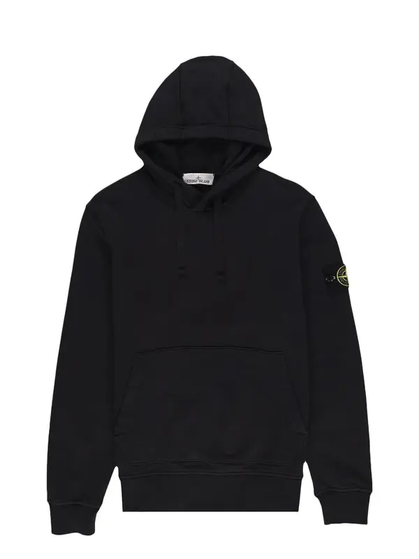 Stone Island Hooded Sweatshirt - Black